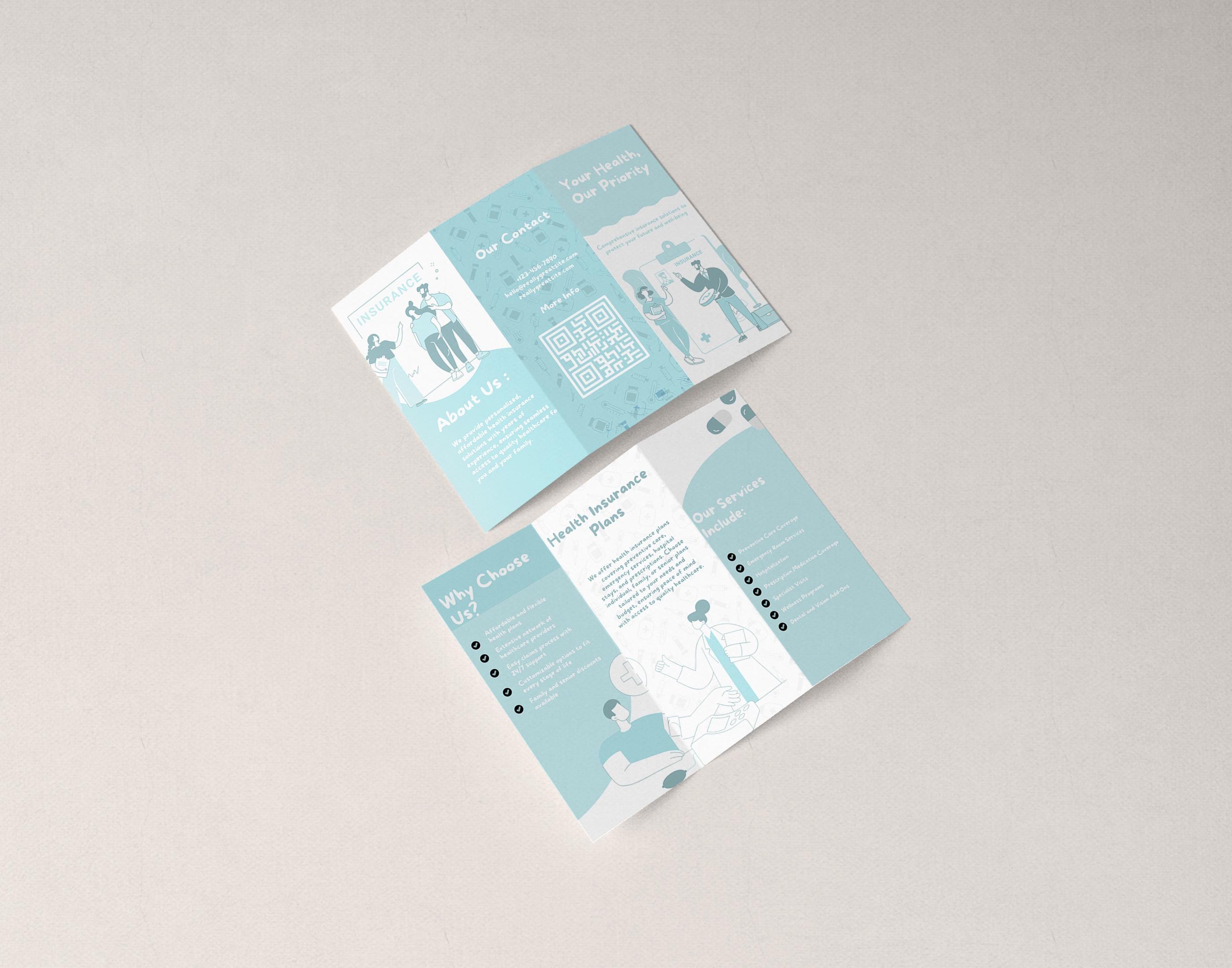 Health Insurance Flyer Template: Editable Canva Design (digital) - Etsy