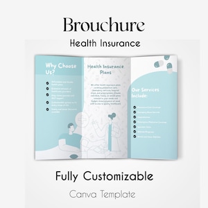 Health Insurance Flyer Template: Editable Canva Design (digital) - Etsy