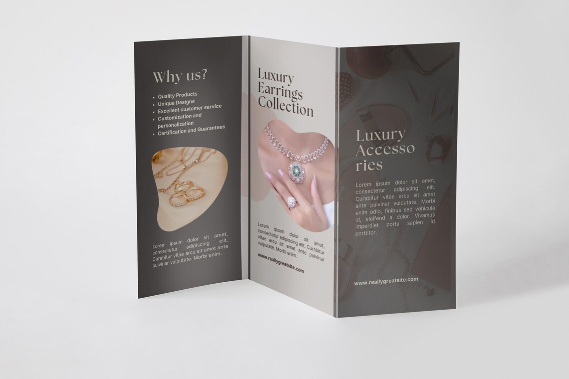 Luxury Jewelry Brochure Templates | Print & Digital | Canva Editable ...