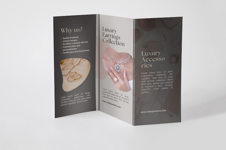 Luxury Jewelry Brochure Templates | Print & Digital | Canva Editable ...