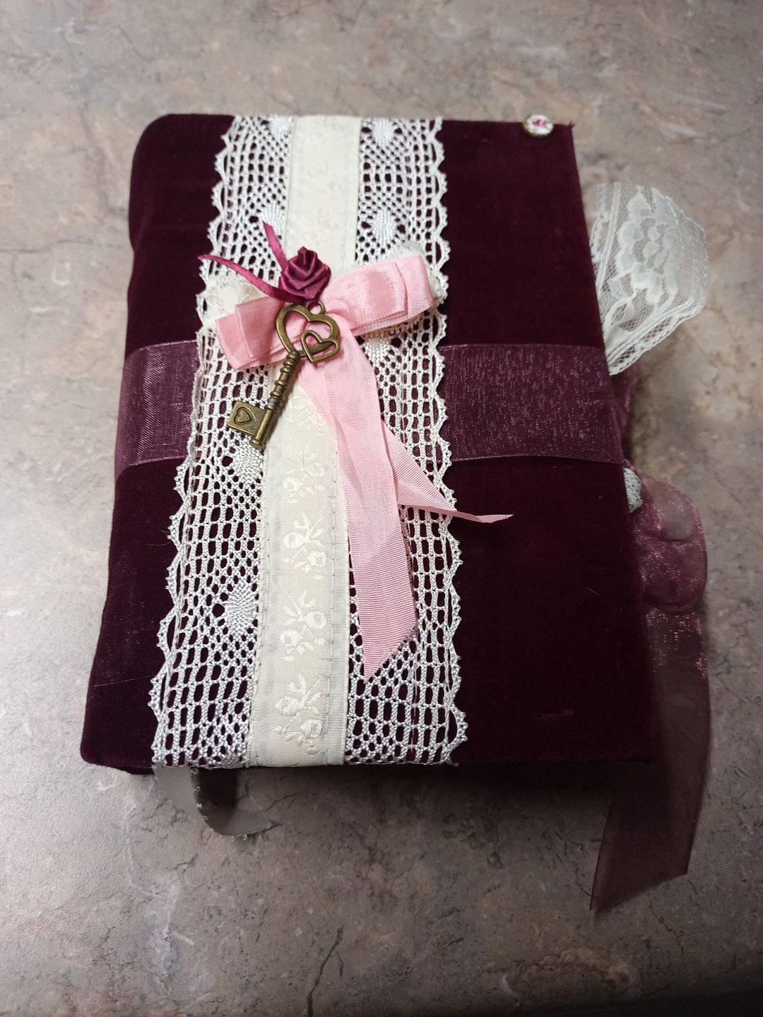 Vintage Victorian Velvet Ladies Journal - Etsy