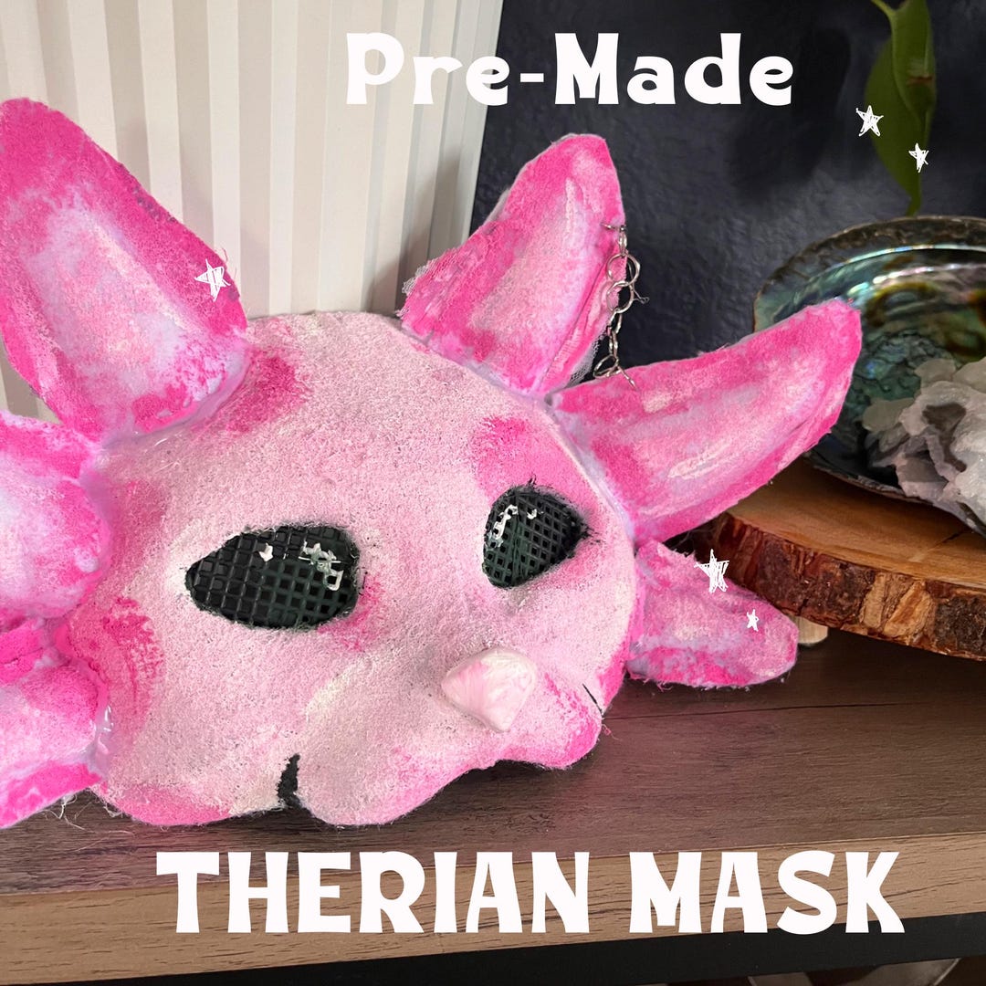 Premade Pink Axolotl Alterhuman Mask - Etsy