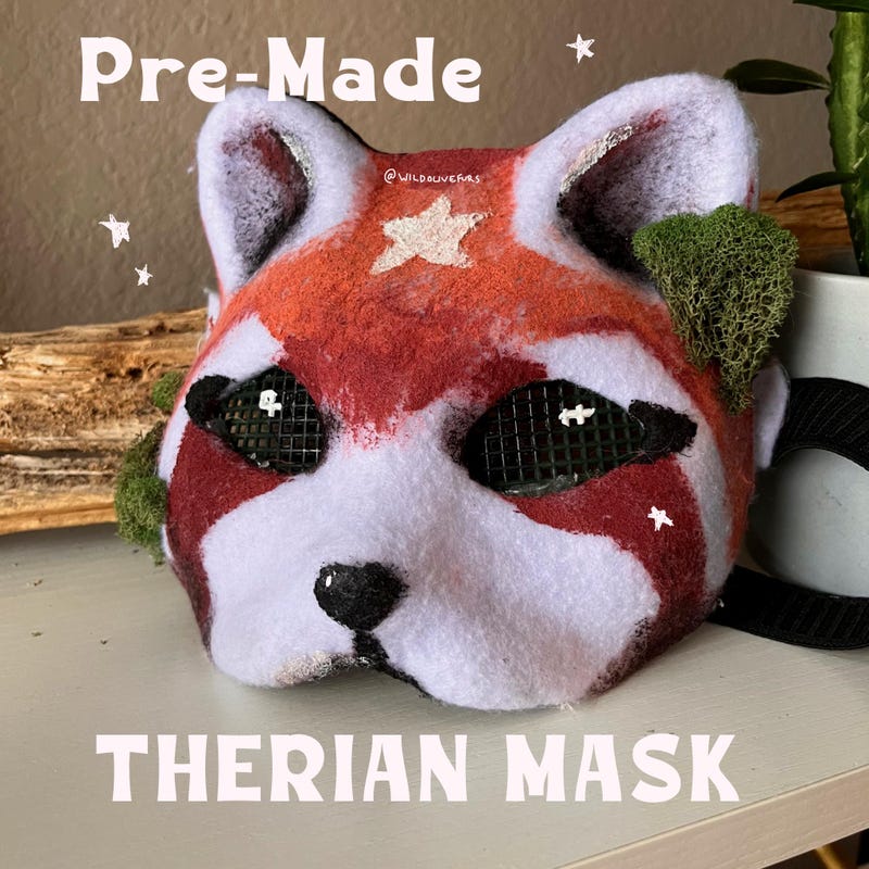 Panda Mask - Etsy