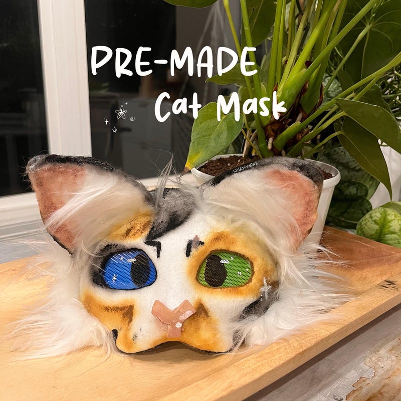Calico Cat Therian Mask - Etsy