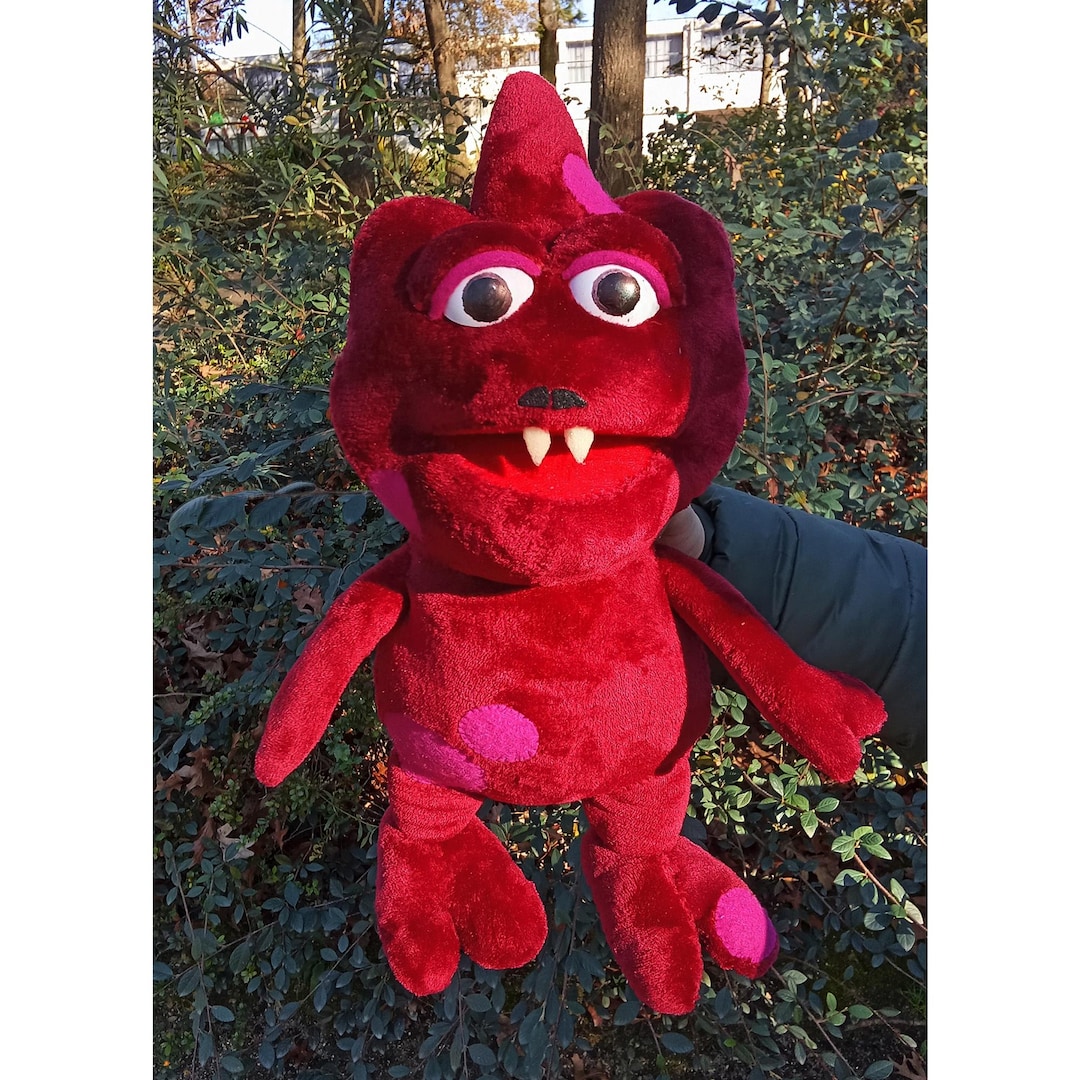 Red Dragon Hand Puppet: Ventriloquist Art Doll. - Etsy