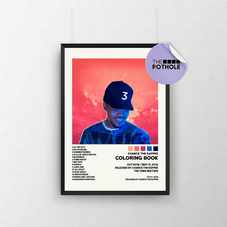 Chance the Rapper Posters / Coloring Book Poster, Tracklist Album Cover ...