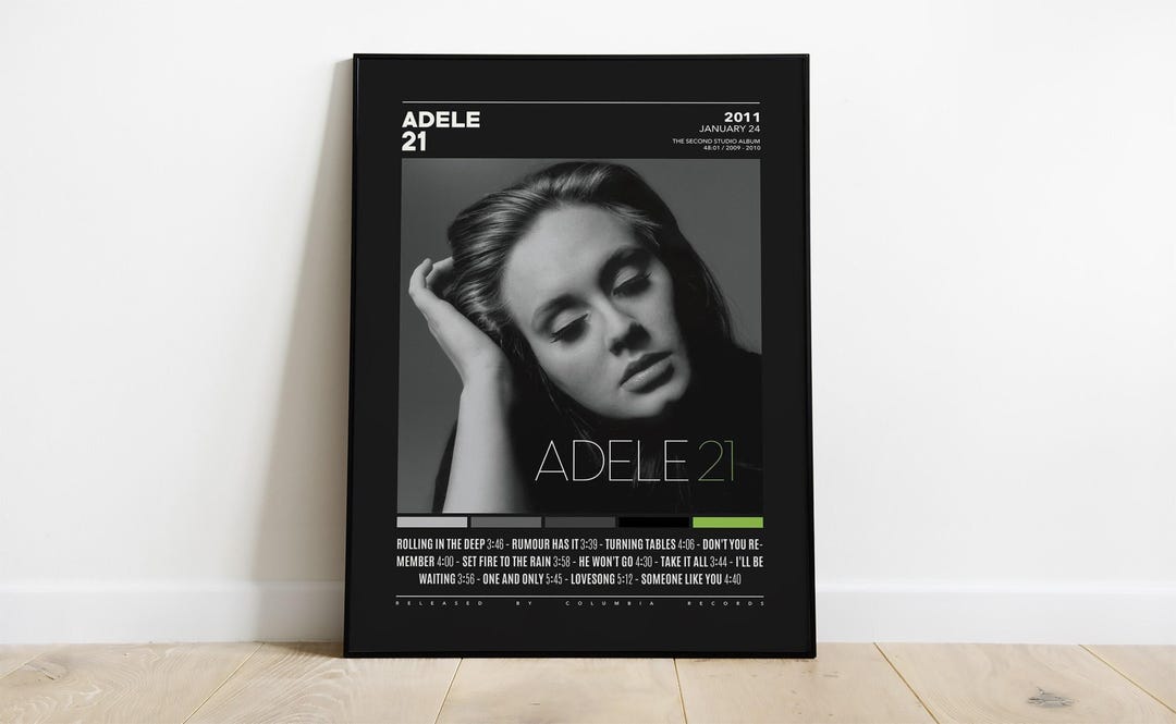 Adele Posters / 21 Poster / Adele, 21, Album Cover Poster / Poster ...