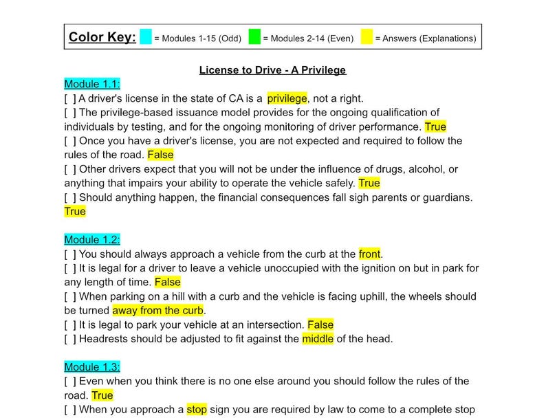 California DMV Class C Driver Written Permit Test 2025 | Ca DMV Test ...