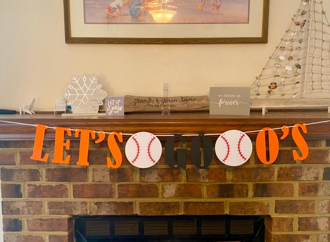 Baltimore Orioles Let’s Go O’s Banner - Etsy