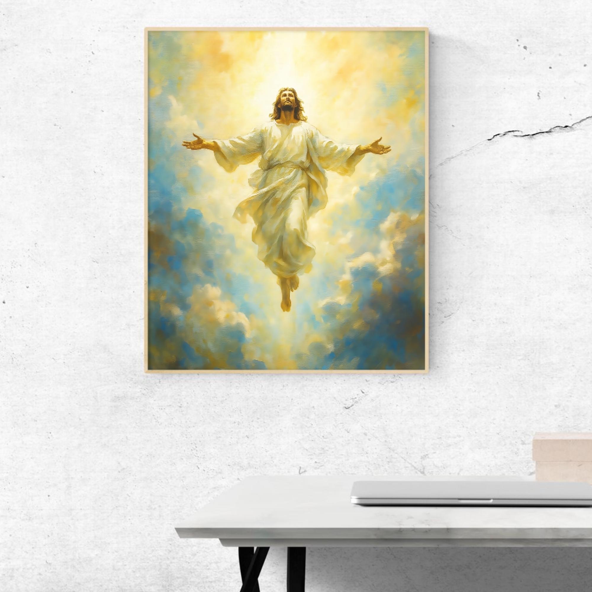 Nativity Poster Jesus Artwork | Christian Christmas Wall Art ...