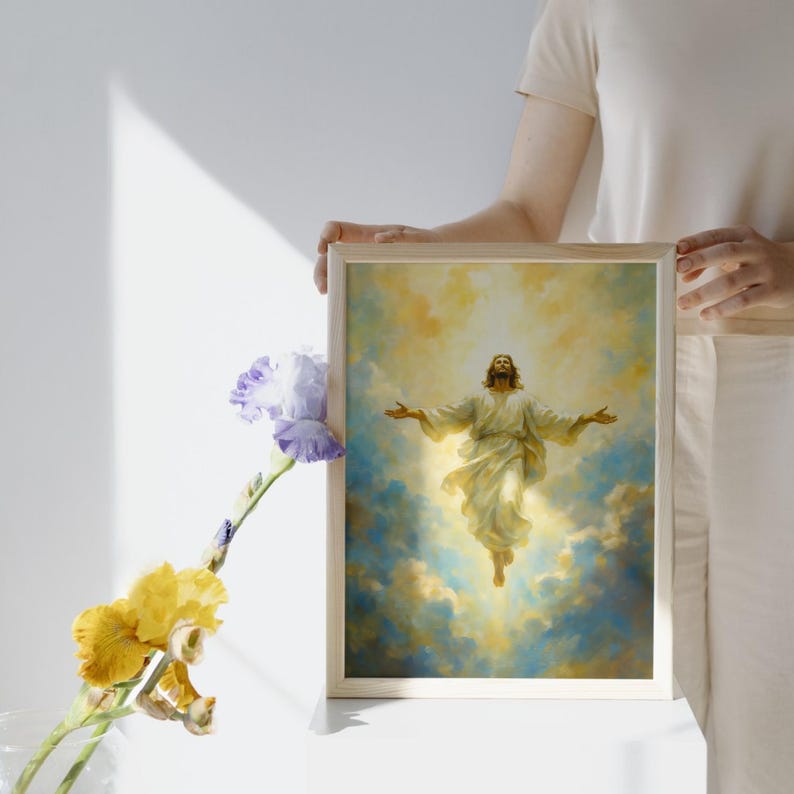 Nativity Poster Jesus Artwork | Christian Christmas Wall Art ...