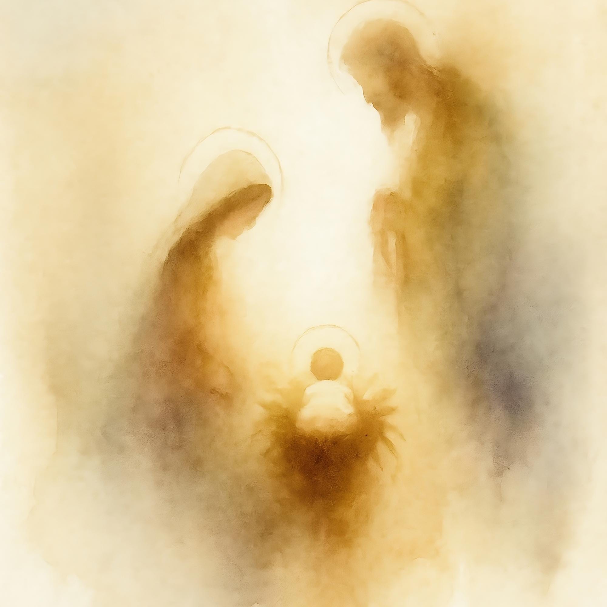 Christian Nativity Poster | Minimalist Jesus Artwork | Christmas Wall ...