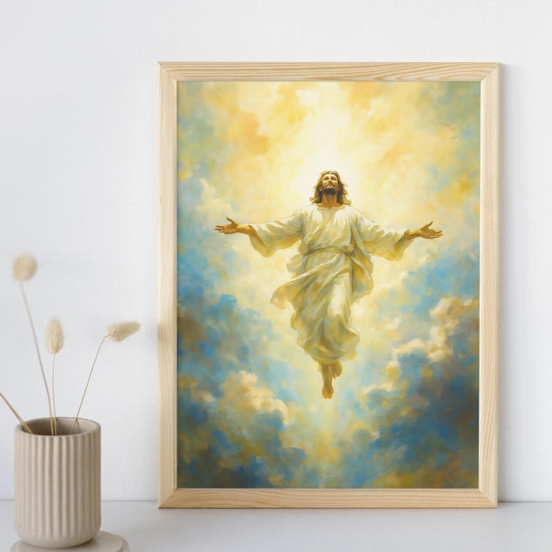 Nativity Poster Jesus Artwork | Christian Christmas Wall Art ...