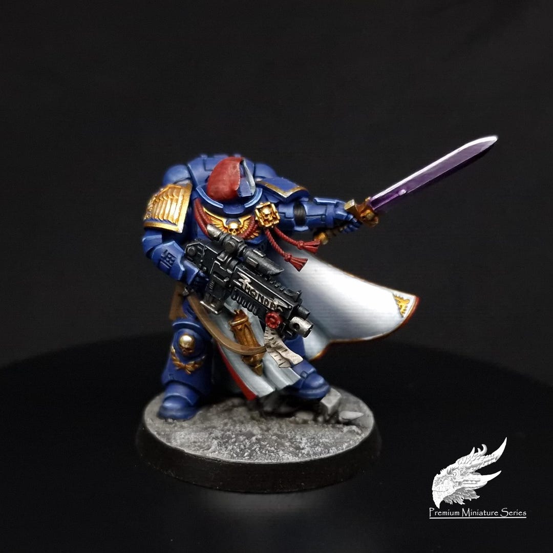 Ultramarine Space Marine Captain Conversion - Pro Painted Finished ...