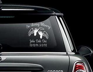 PERSONALISED Car Vinyl Decal, Car Stickers, Bumper Stickers, Car Labels ...