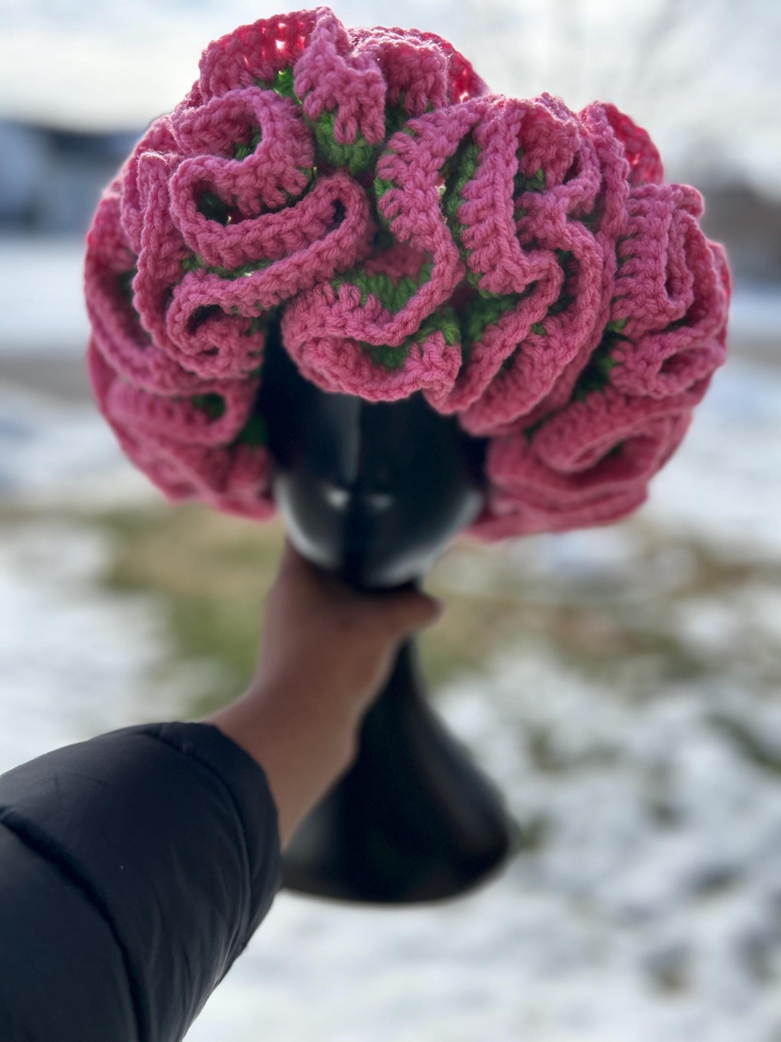 AKA Crochet XL Ruffled Hat - Etsy