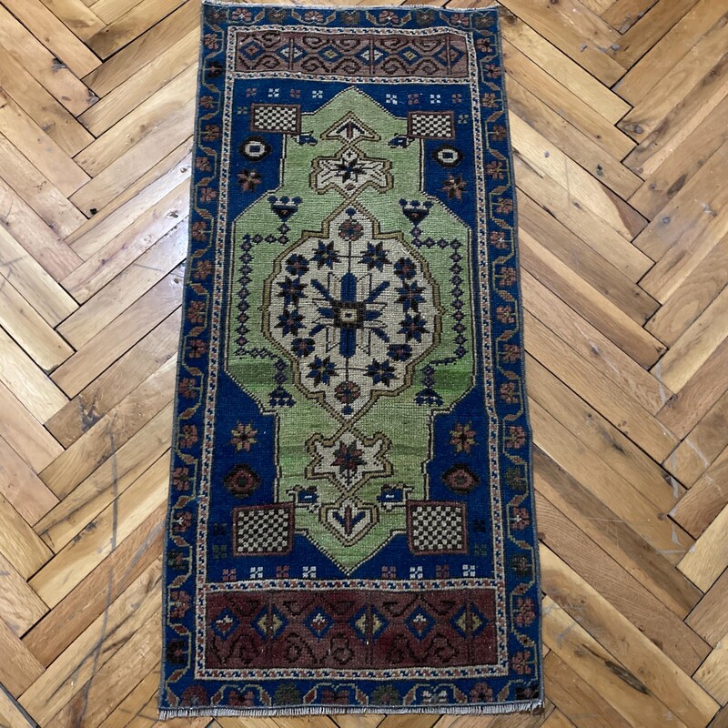 Rug Small Blue Vintage - Etsy