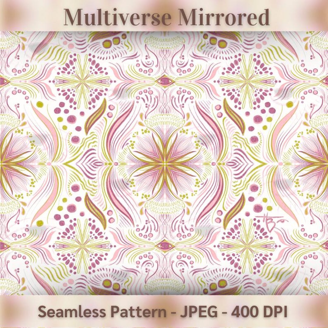 Multiverse Mirrored | Digital Download Seamless Infinite Pattern for ...