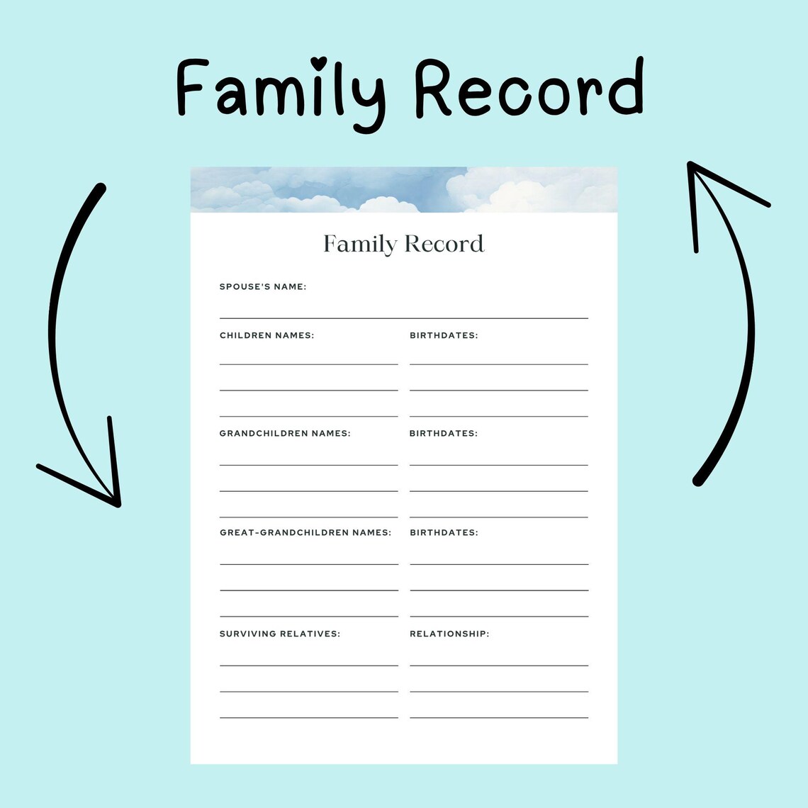 Editable Funeral Guest Book Template | Canva Memorial Sign-in (digital ...