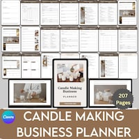 Candle Making Planner Printable | DIY Candle Business Organizer | Track ...