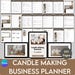 Candle Making Planner Printable | DIY Candle Business Organizer | Track ...