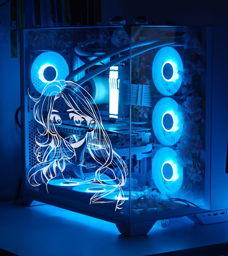 Custom GAMIMG PC STICKER | Custom Pc Vinyl Decal | Anime Pc Stickers ...