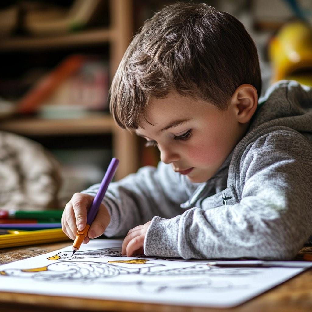 Baby Duck Coloring Page - Etsy
