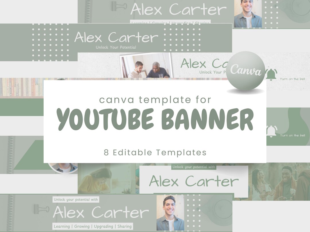Canva Youtube Banner Template | Content Creator Channel Art ...