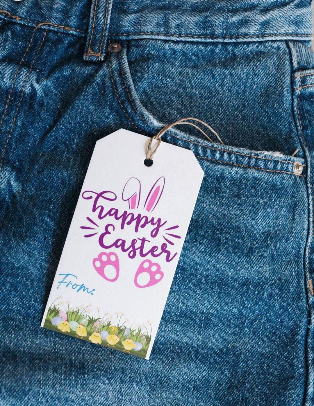 Printable Easter Bunny/eggs Gift Tags, Happy Easter, Instant Download ...