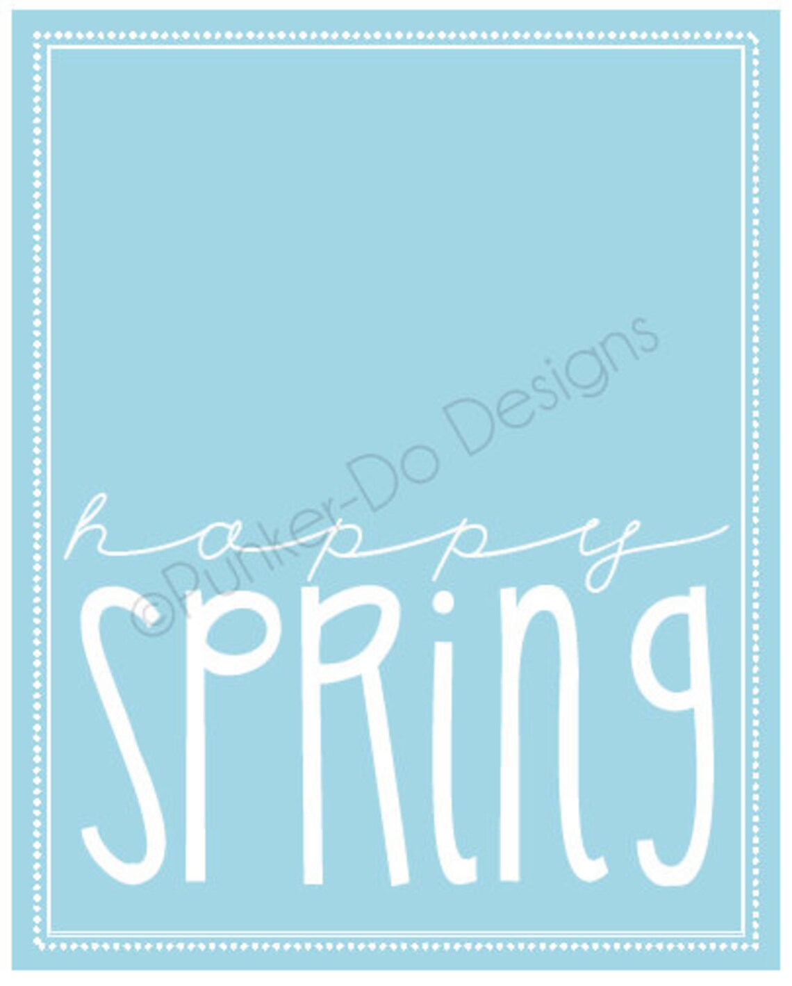 INSTANT DOWNLOAD "happy Spring" Printable Sign in 3 Colors - PDF - Etsy