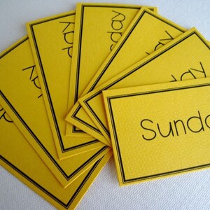 Learning FUN - Days of the Week - Flash Cards and PDF Instant Download ...