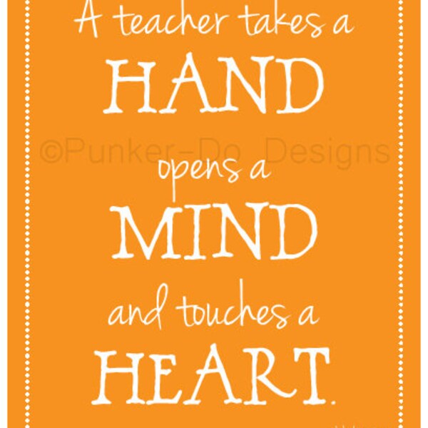 Teacher Takes a Hand - Etsy