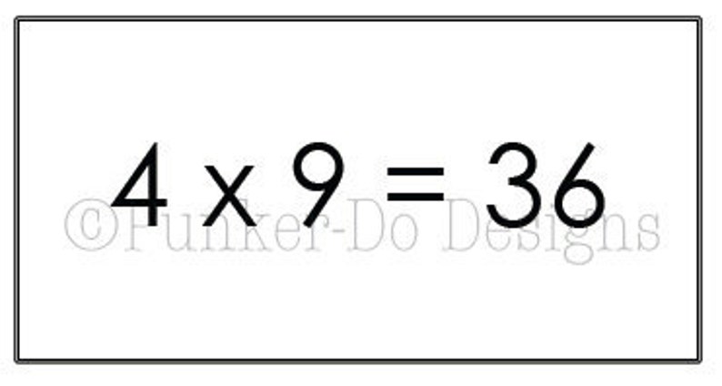 Multiplication - MATH - Flash Cards - 1x-12x - Instant Download ...
