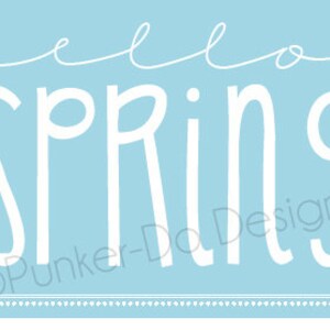 INSTANT DOWNLOAD "happy Spring" Printable Sign in 3 Colors - PDF - Etsy
