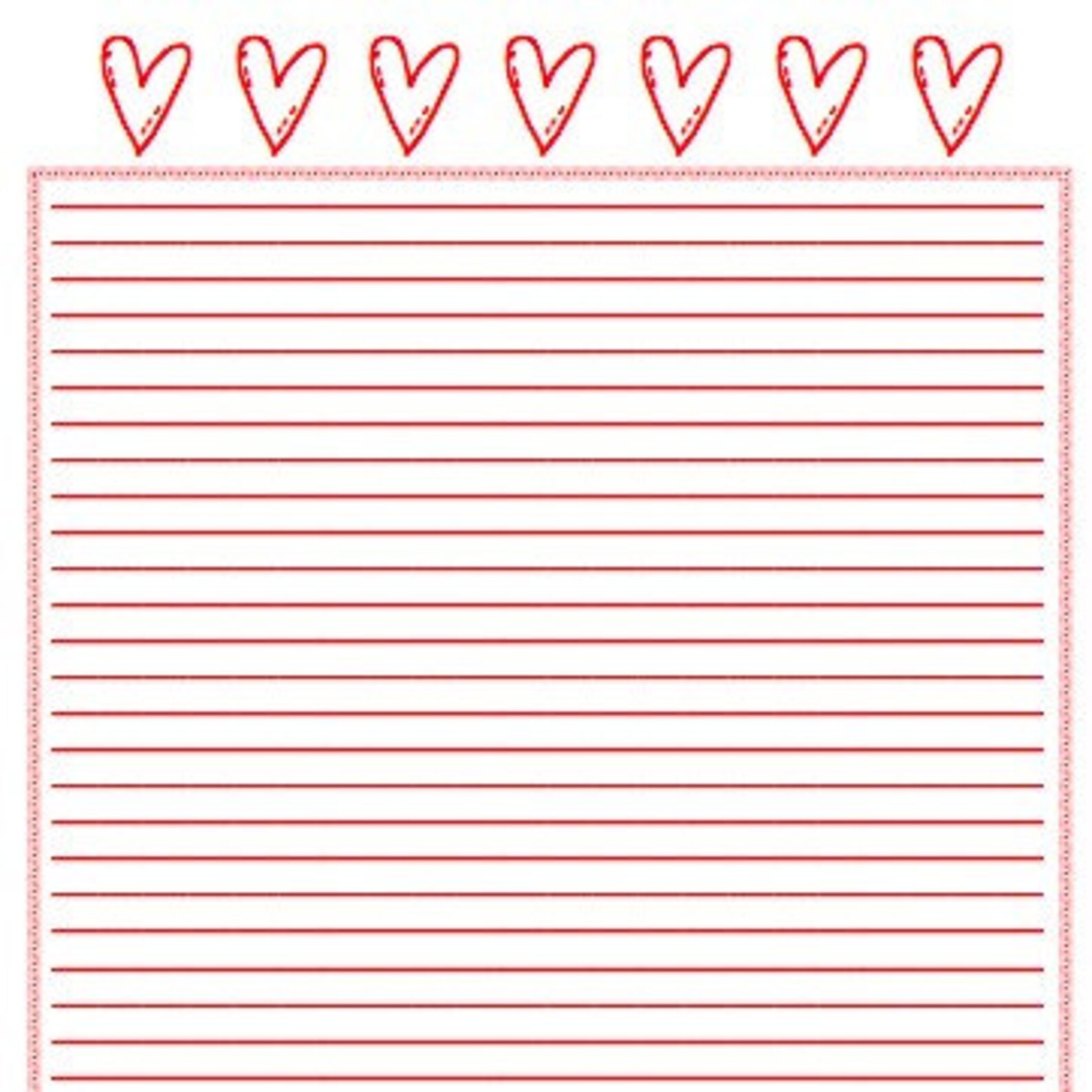 Valentine Paper Pack - Heart - LOVE - PDF Printable - Etsy
