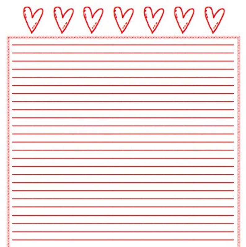 Valentine Paper Pack - Heart - LOVE - PDF Printable - Etsy