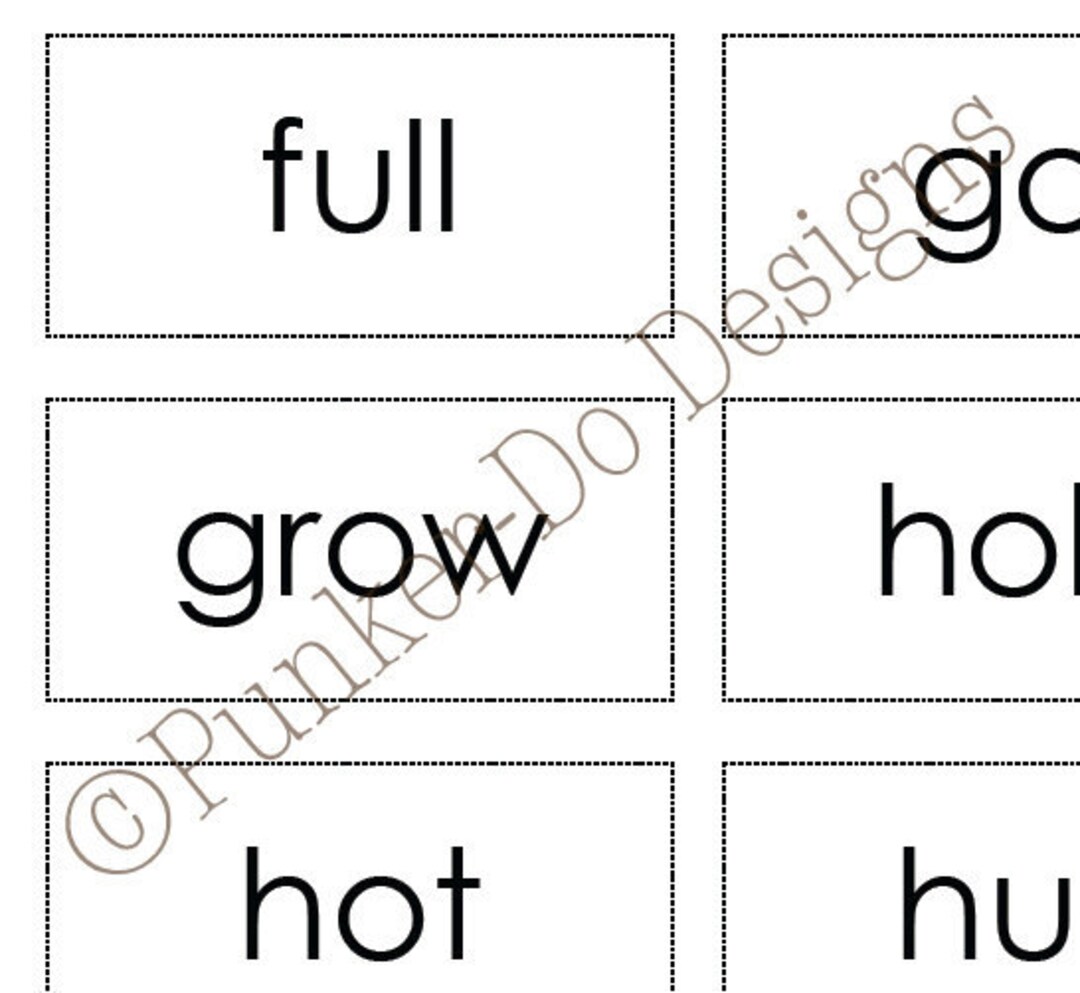Third Grade Sight Word Dolch Flash Cards - Instant Download Printable ...