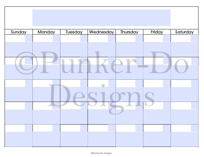 Editable Monthly Calendar Reusable INSTANT DOWNLOAD - Etsy