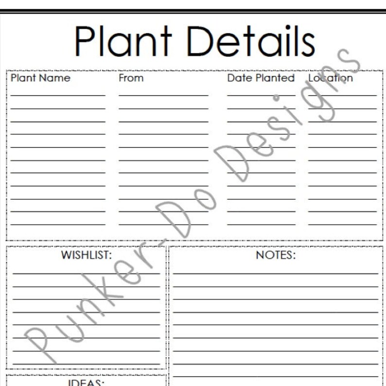 INSTANT DOWNLOAD Gardening Journal - Binder - Planner Printable Pdfs 25 ...