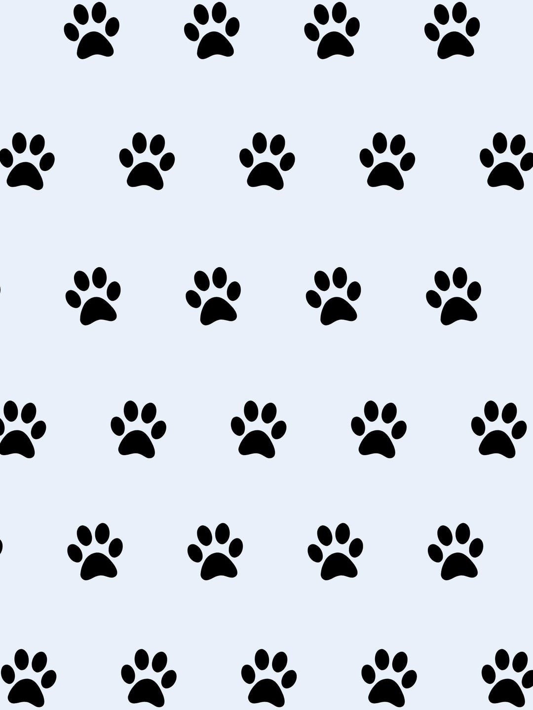 Paw Prints Poster, Dog Paw Poster, Nursery Prints - Etsy