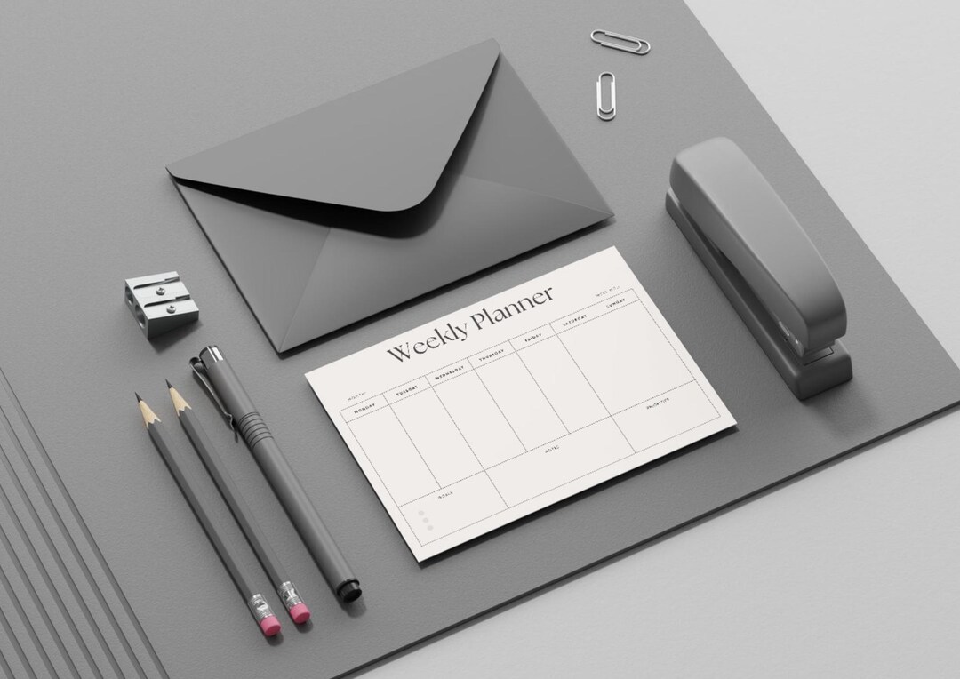 2025 Reusable Weekly Planner - Etsy