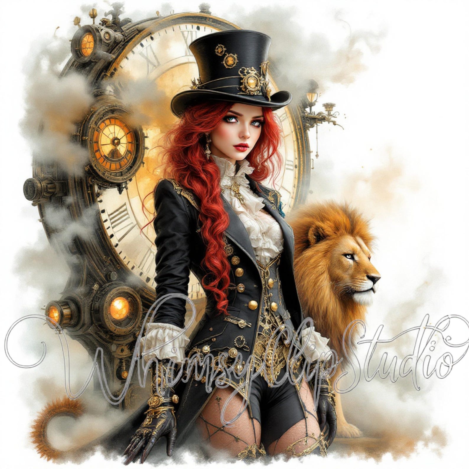 Steampunk Festival Ringmaster Clipart | Ephemera, Steampunk Character ...