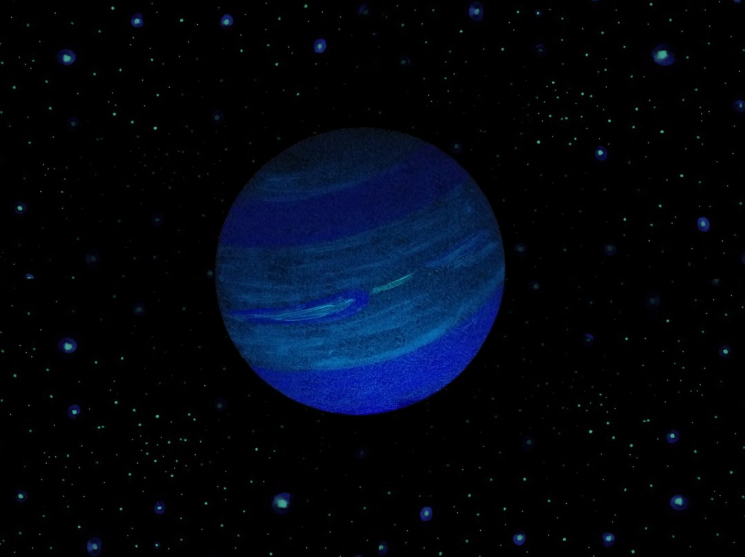 NEPTUNE Planet Decal 10 Glow in the Dark You Can Add Stars to Build a ...