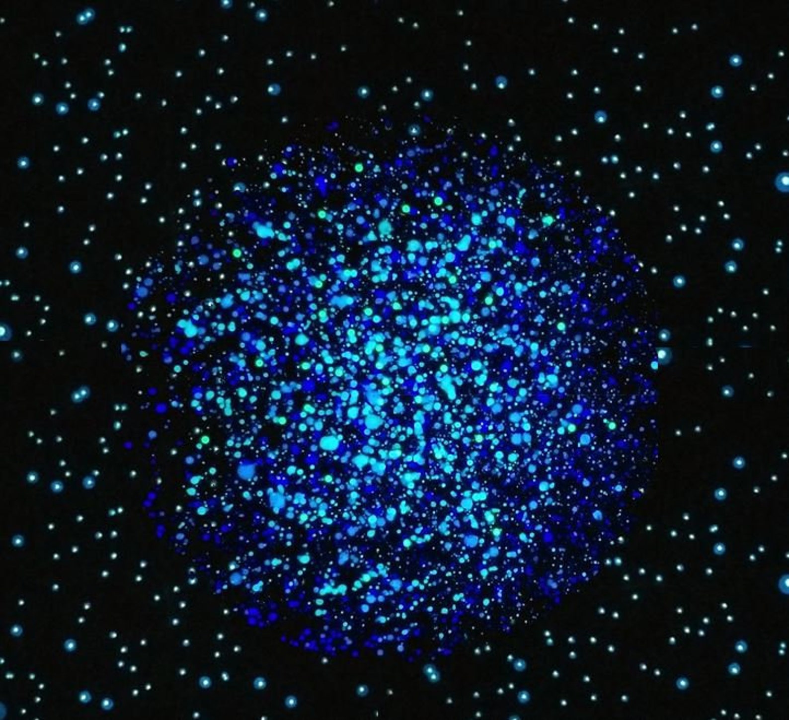 Glow in the Dark Star Cluster Decal | 3D Space Ceiling Mural (15 ...