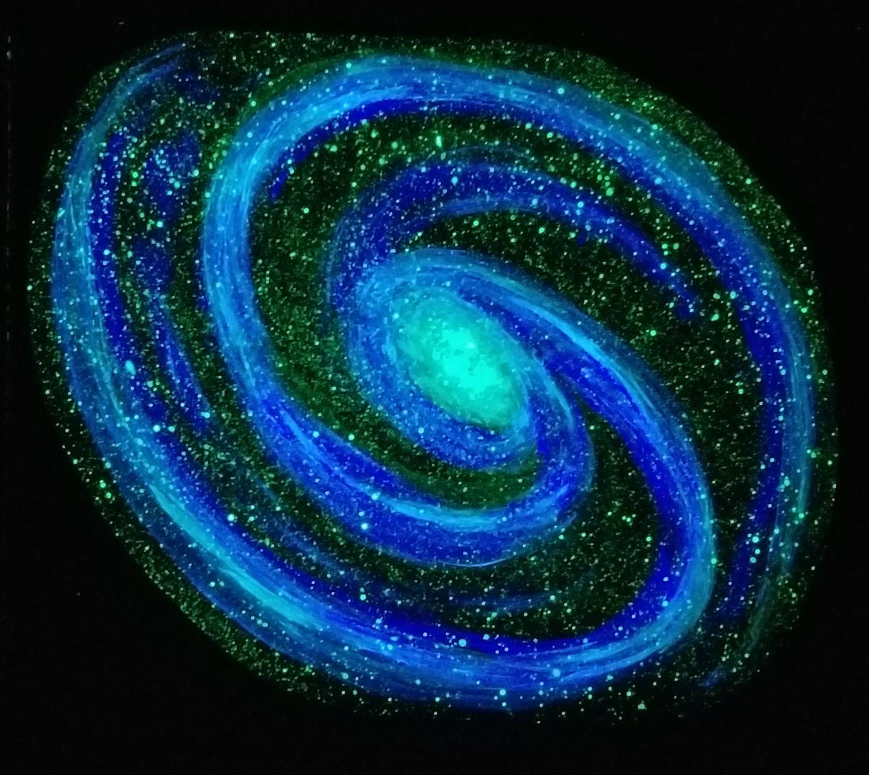 Glow in the Dark Spiral Glowing Galaxy Decal for Your Outer Space Star ...