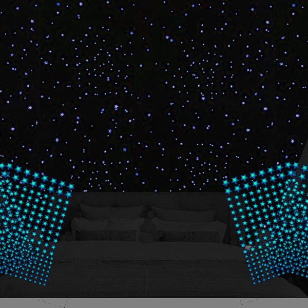 Glow in Dark Star Sticker - Etsy