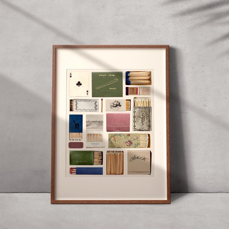 Matchbox Art Template - Etsy