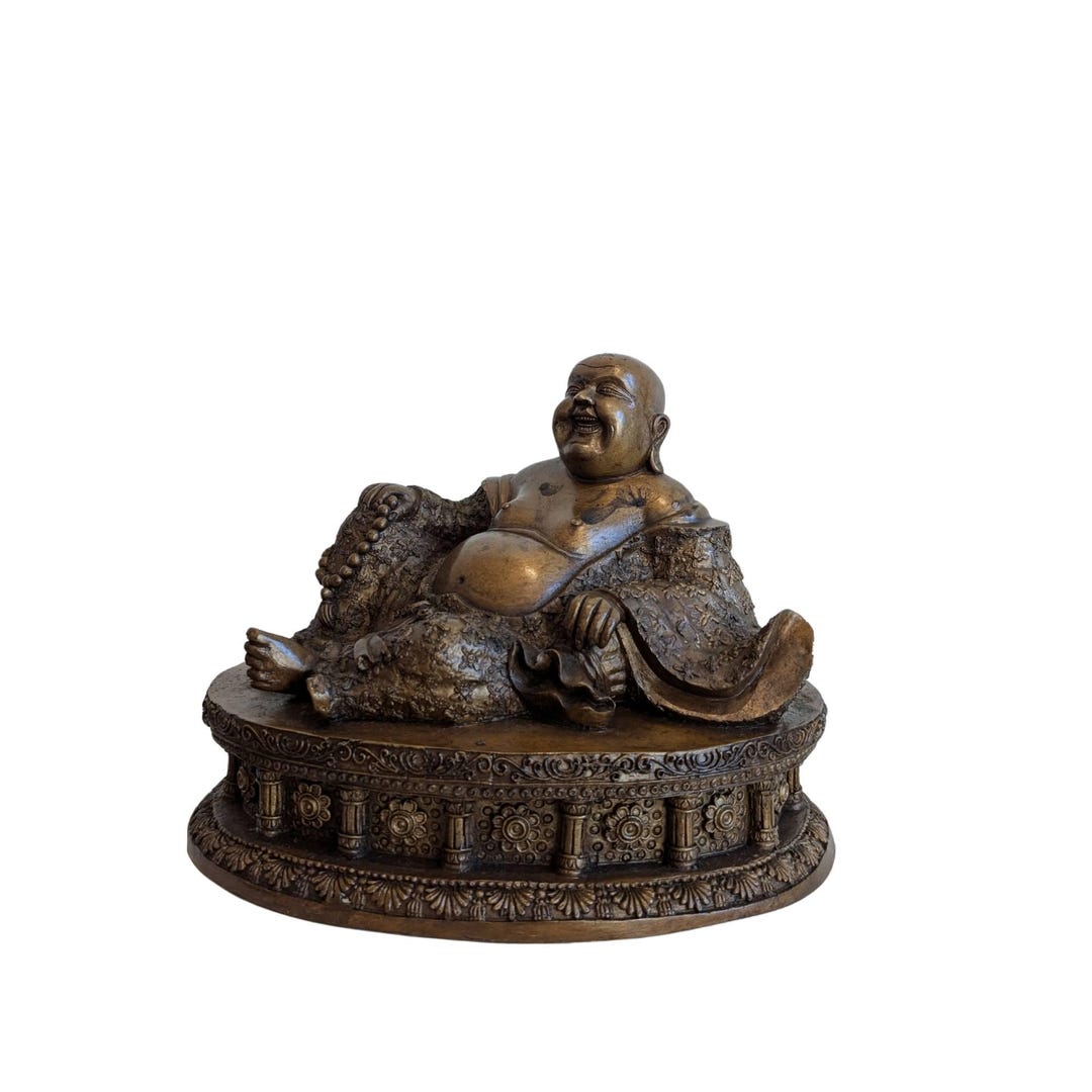 Buddha Bronze Statue of Hotei (laughing Buddha) - Etsy