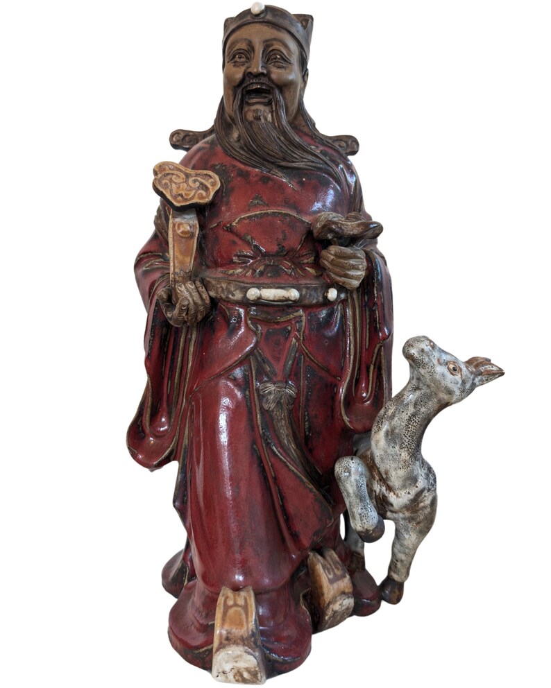 Complete Set of Chinese Ceramic Figures – Fu, Lu, Shou - Etsy