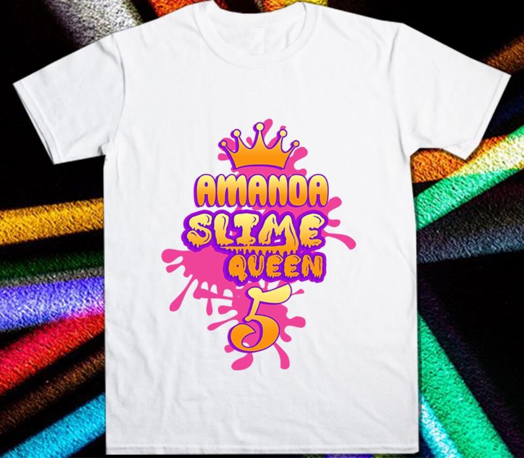 Slime Queen Iron on Transfer Printable File Slime Queen Iron on ...